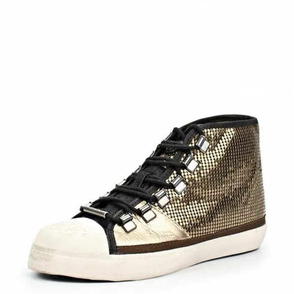 Replay | Shoes | Replay Metallic Womens Hightop Sneakers | Poshmark